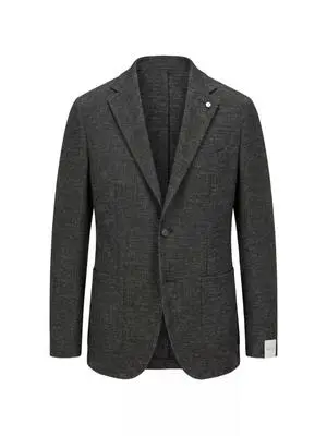 L.B.M. 1911 Notch-lapel Single-breasted Blazer - Grey