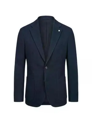 L.B.M. 1911 Button Single-breasted Blazer - Blue