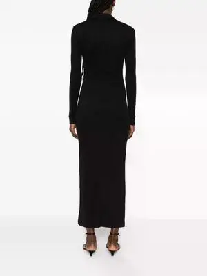 Nanushka Shoulder Pad Maxi Shirt Dress