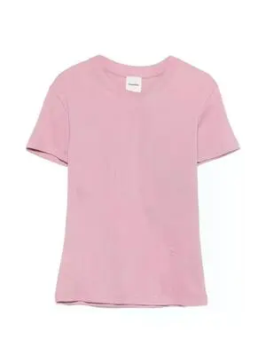 Nanushka Slim Fit Cropped T-shirt - Pink