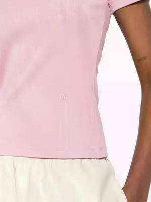 Nanushka Slim Fit Cropped T-shirt - Pink