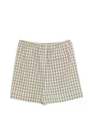 Nanushka Hira Check Print Relaxed Fit Shorts