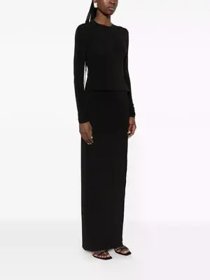 Nanushka Shada Long-sleeve Maxi Dress - Black