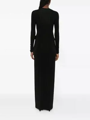 Nanushka Shada Long-sleeve Maxi Dress - Black