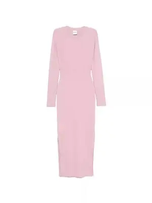 Nanushka Long-sleeve Cut-out Midi Dress - Pink