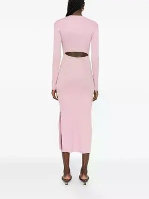 Nanushka Long-sleeve Cut-out Midi Dress