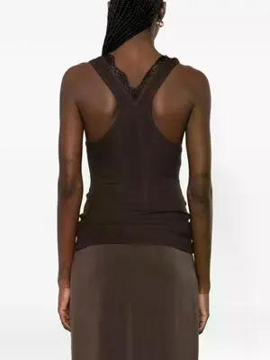 Nanushka Siara V-neck Tank Top - Brown