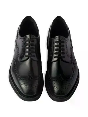 Prada Leather Lace-up Derby Shoes