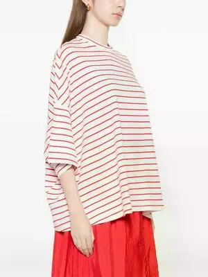 Plan C Striped Short-sleeve T-shirt - Neutrals