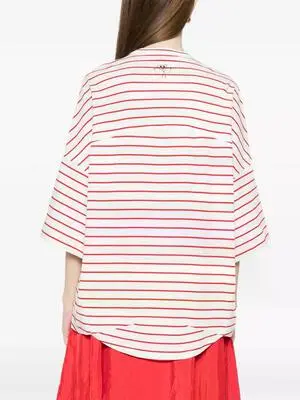 Plan C Striped Short-sleeve T-shirt - Neutrals