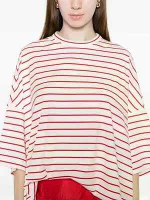 Plan C Striped Short-sleeve T-shirt - Neutrals
