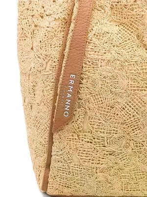 ERMANNO FIRENZE Floral Appliqué Tote Bag