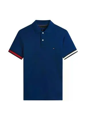 Tommy Hilfiger Cuffed Logo Polo Shirt