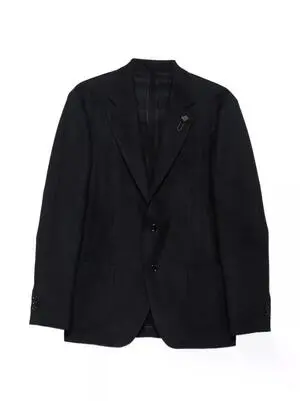LARDINI Patch-pocket Blazer - Blue