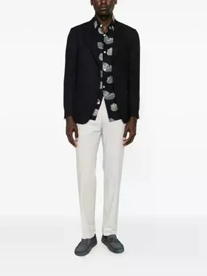 LARDINI Patch-pocket Blazer - Blue
