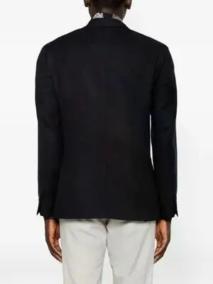 LARDINI Patch-pocket Blazer - Blue