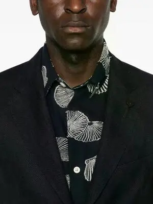 LARDINI Patch-pocket Blazer - Blue