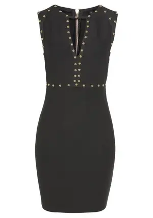 LASCANA Embellished Bandage Dress With Gold Rivet Detail