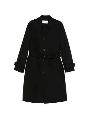 LARDINI Belted Collared Coat