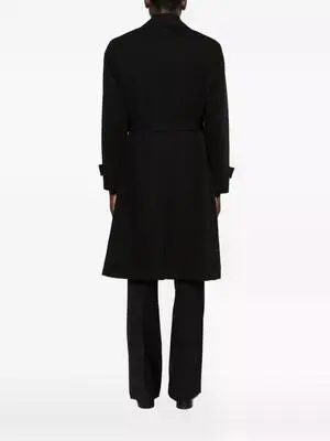 LARDINI Belted Collared Coat