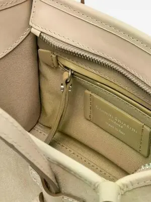 GIANNI CHIARINI Miss Marcella Suede Tote - Neutrals