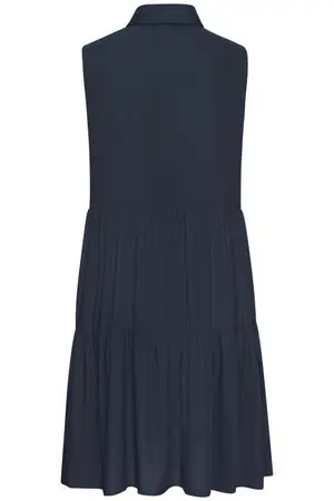 LASCANA Sleeveless Tiered Shirt Dress