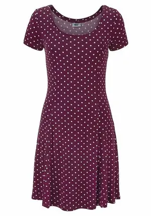 LASCANA Polka Dot Print Midi Dress