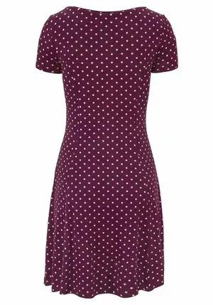 LASCANA Polka Dot Print Midi Dress