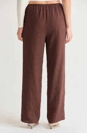 CRESCENT Textured Woven Pants
