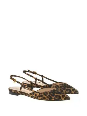 GIANVITO ROSSI Pointed Strap Ballet Flats