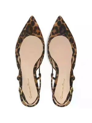 GIANVITO ROSSI Pointed Strap Ballet Flats