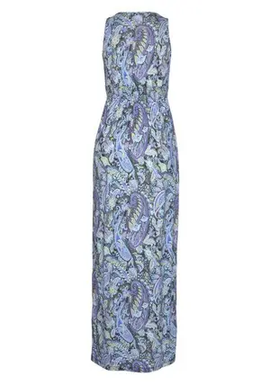 LASCANA Paisley Print V-neck Maxi Dress