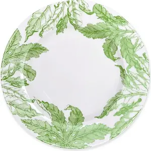 CASKATA Freya Rimmed Salad Plateporcelainset 4 - Green