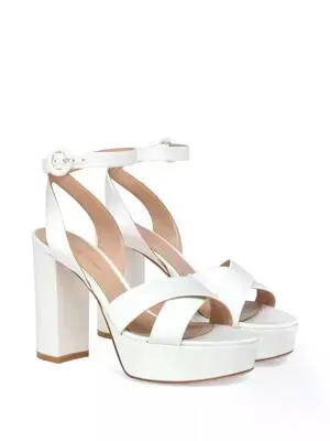 GIANVITO ROSSI Sabrina Platform Sandals - White