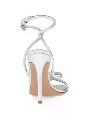 GIANVITO ROSSI Jungle Mamba Buckle Strap Leather Sandals