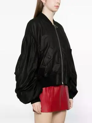 Rick Owens Leather Bomber Jacket
