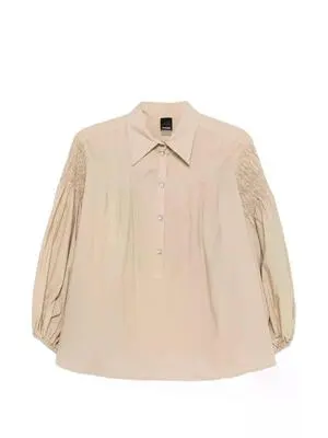 Pinko Bouquet Smocked Blouse - Neutrals