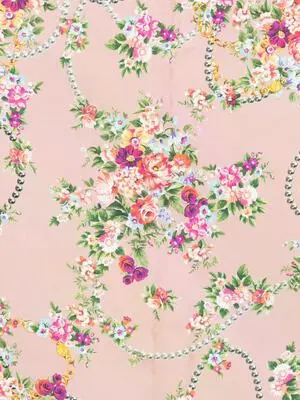 Dolce & Gabbana Small Flower Bouquets-print Silk Twill Scarf - Neutrals