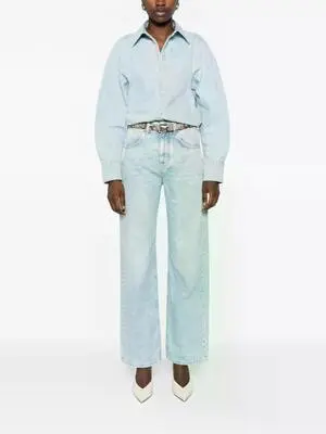 Bite Studios Puff-sleeve Denim Shirt