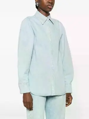 Bite Studios Puff-sleeve Denim Shirt