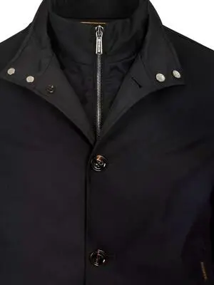 MOORER Buttoned Zip-fastening Jacket