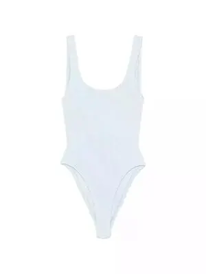 Hunza G Square-neck Swimsuit - Blue