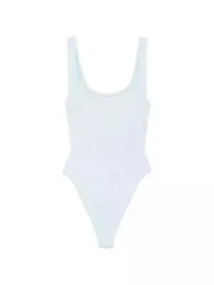 Hunza G Square-neck Swimsuit - Blue