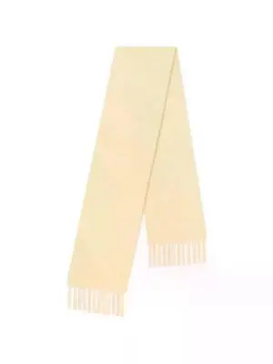 Nanushka Fluff Fringe Scarf - Yellow