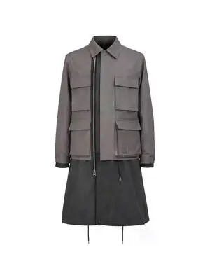 Sacai Double-layer Pocket Coat - Neutrals