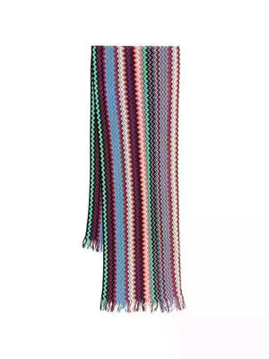 Missoni Fringed Scarf - Blue