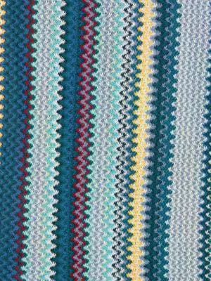 Missoni Zig-zag Fringed Scarf - Blue