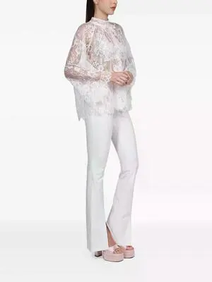 MIA PECULIAR Floral-lace Blouse