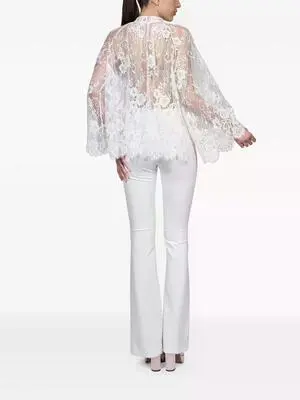 MIA PECULIAR Floral-lace Blouse