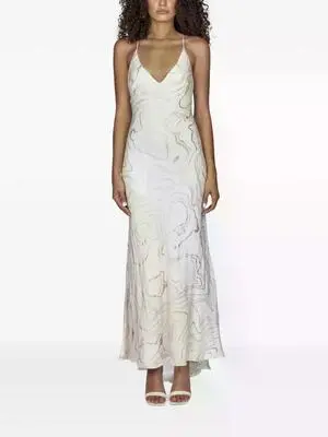 MIA PECULIAR V-neck Maxi Dress